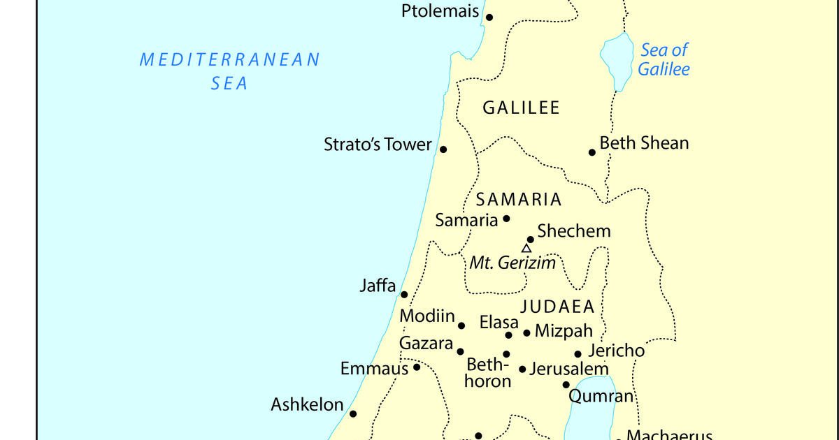 Map of the Rise and Fall of the Hasmonean Dynasty | Posen Library