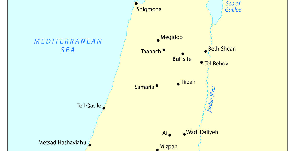 Find-Sites of Artifacts and Inscriptions from Ancient Israel | Posen ...